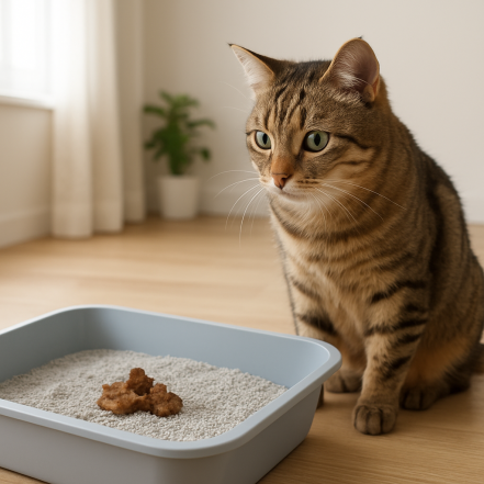 Pourquoi mon chat fait caca mou