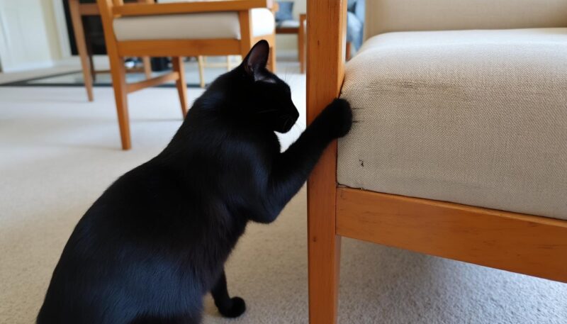 Que faire si mon chat griffe les meubles